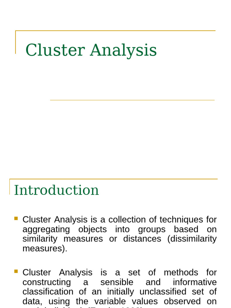 Chapter 9-Cluster Analysis | PDF | Cluster Analysis | Data Mining