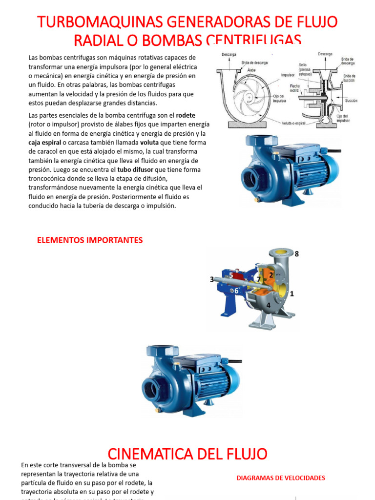 BOMBAS CENTRIFUGAS | PDF | Bomba | Hidráulica