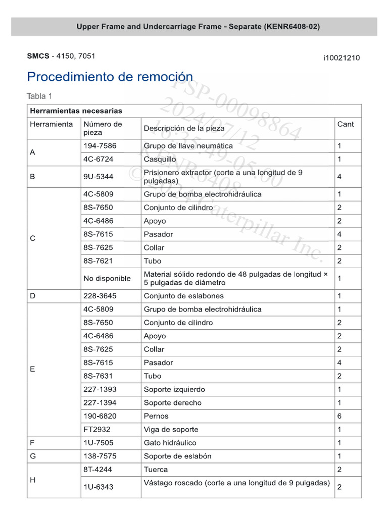 Desmontaje de Tornamesa | PDF