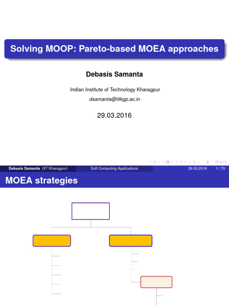 Solving MOOP - Pareto-Based MOEA Approaches | PDF | Applied Mathematics | Mathematics