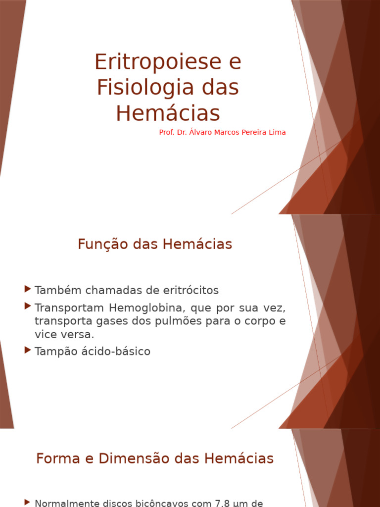Eritropoiese e Fisiologia Das HemciasAlvaronovo | PDF | Hemácia | Sangue