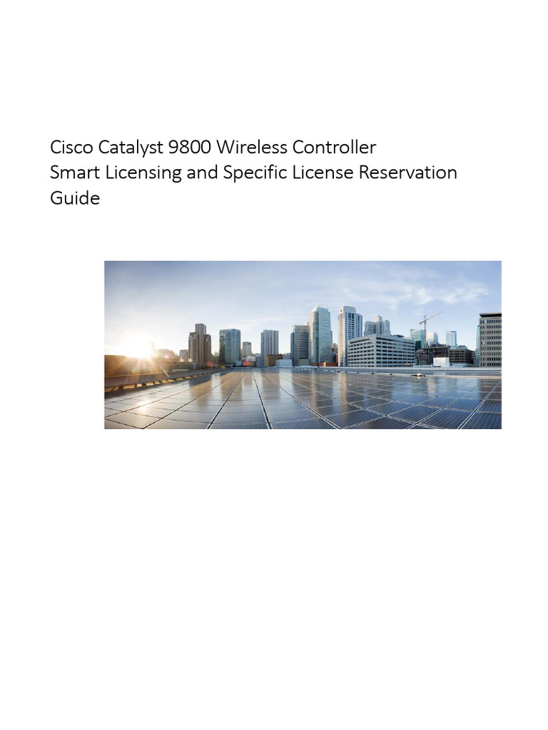 Cisco C9800-WLC Smart-Licensing SLR Guide | PDF | Proxy Server ...