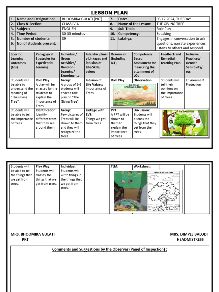 Demo Lesson Plan_101007 | PDF | Liberal Arts Education | Education Theory