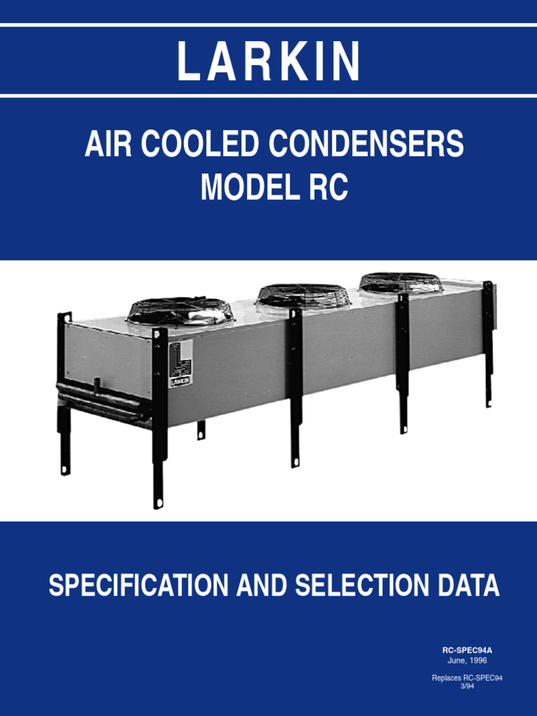 Larkin Air Cooled Condensers Overview | PDF | Heat Exchanger | Horsepower