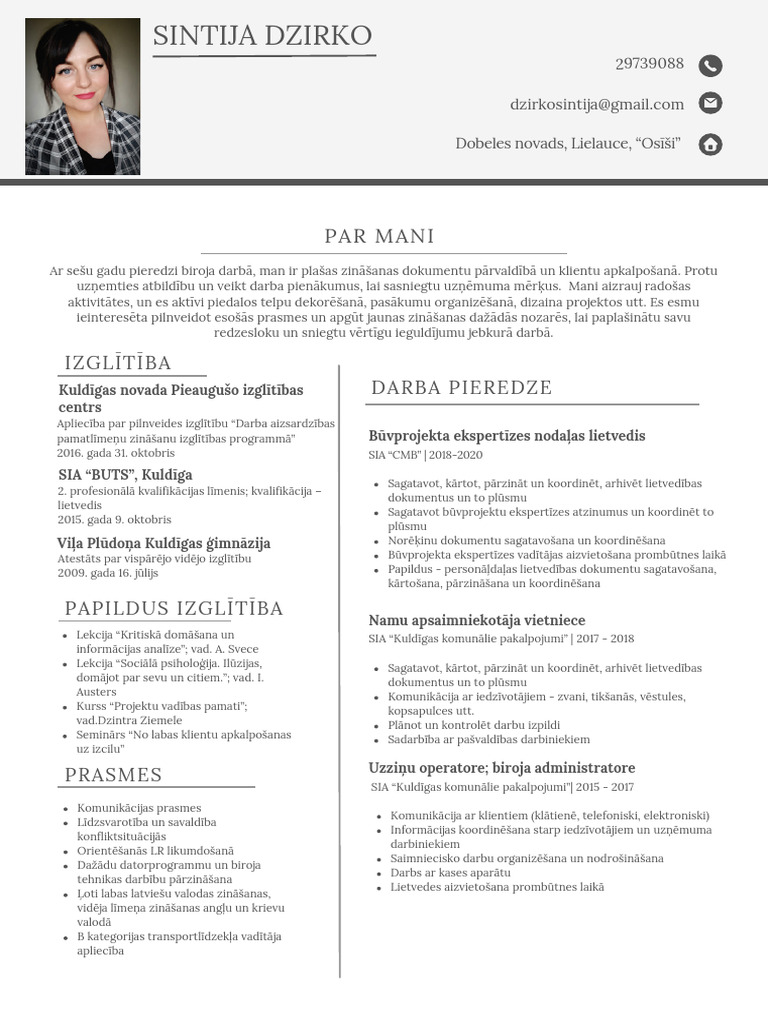 Gray and White Simple Clean Resume | PDF