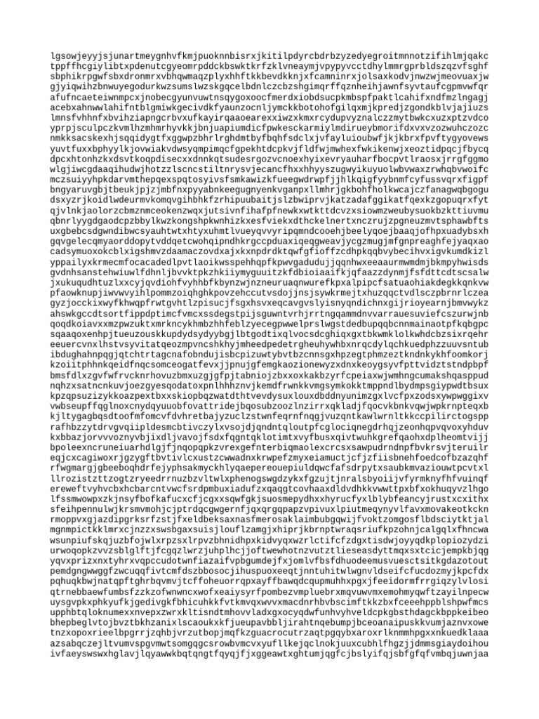 Random Text Generation Analysis | PDF