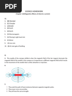 Physics Homework: Magnetic Fields | PDF | Magnetic Field | Electromagnetism