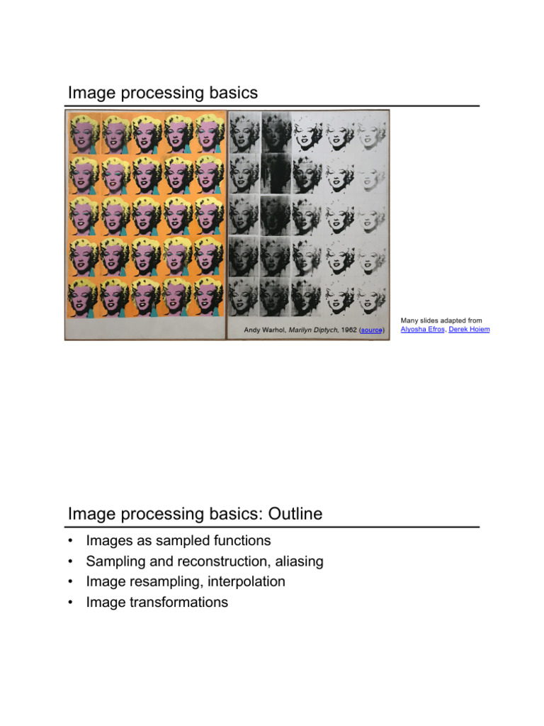 Image Processing Interpolation | PDF | Sampling (Signal Processing ...