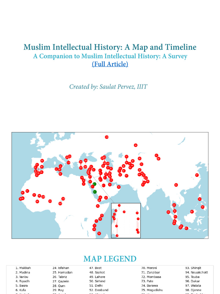 Muslim Intellectual History - Map and Timeline - Final - Ready For ...
