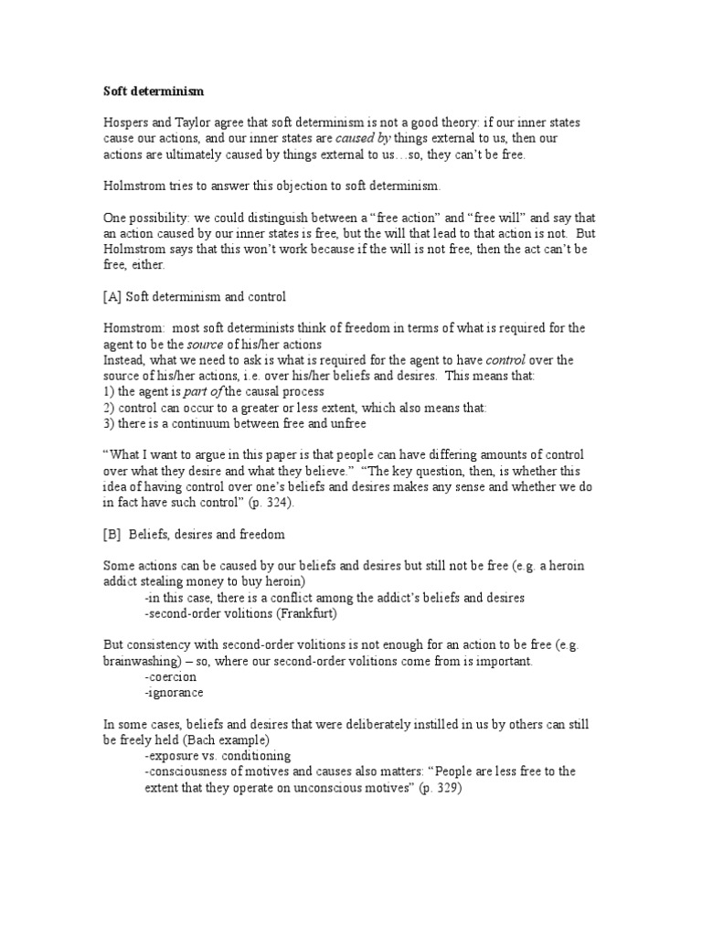 Soft Determinism Philosophy Overview | Free Will | Determinism