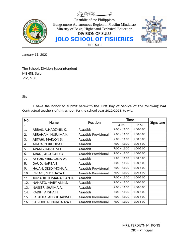 First Day Trans | PDF