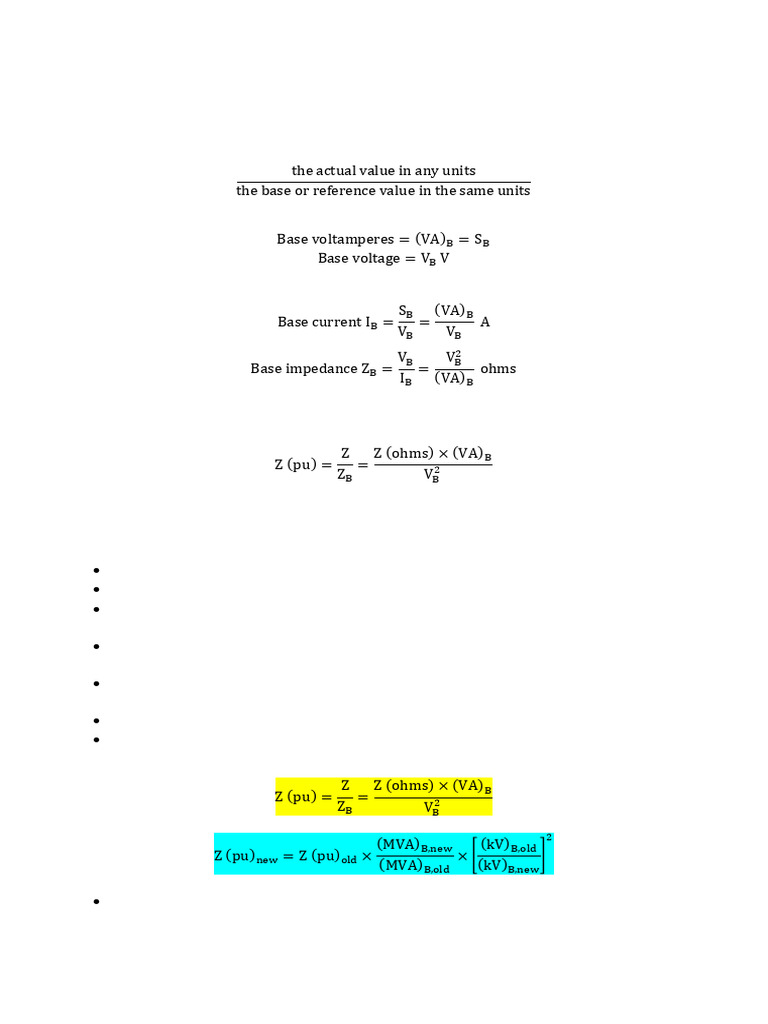 PU_Problem_Solve | PDF | Transformer | Electrical Impedance