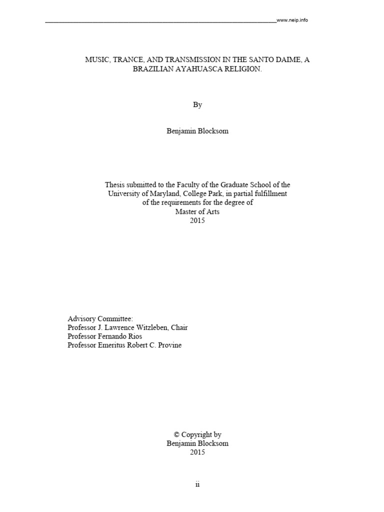 Blocksom_2015 | PDF | Ayahuasca