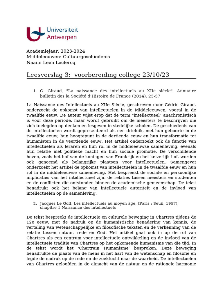 Leesverslag 2 | PDF