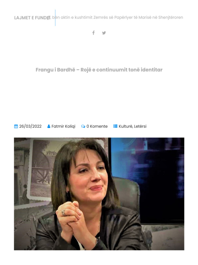 Frangu I Bardhë - Rojë e Continuum - It Tonë Identitar - Drita - Info | PDF