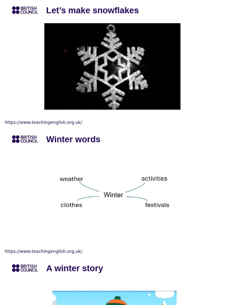 Winter Activities: Snowflakes & Stories | PDF