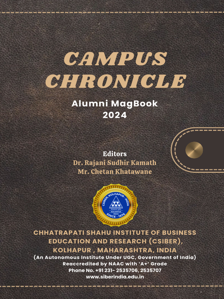 CSIBER - Campus Chronicle 2024 | PDF