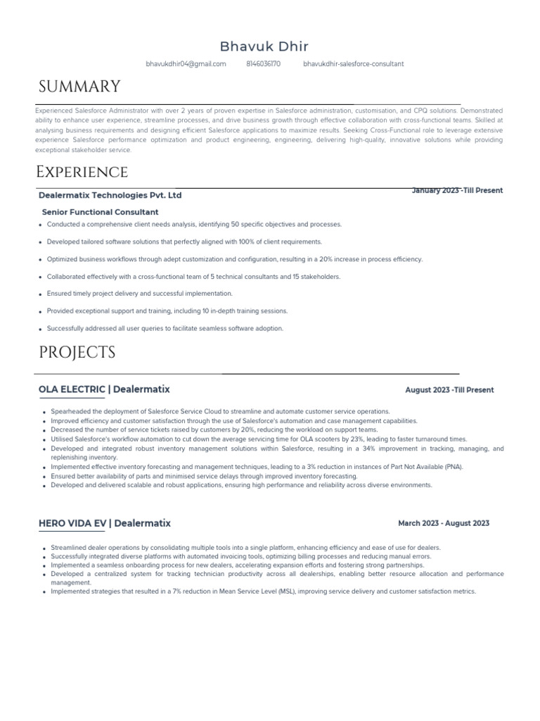 Bhavuk Dhir SF | PDF | Cloud Computing | Customer Relationship Management