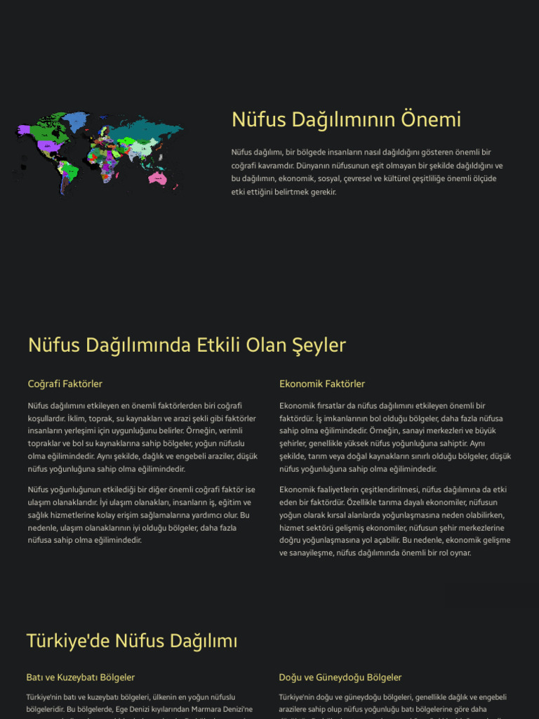 Nufus Dagiliminin Onemi | PDF