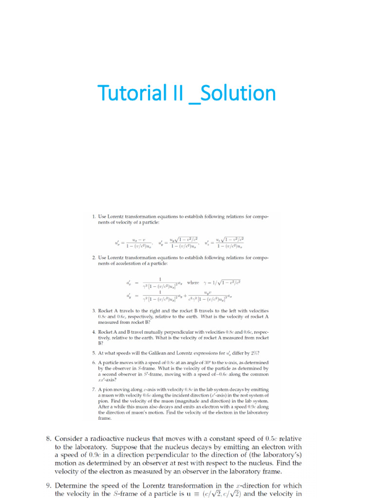 Tutorial 2 Solution | PDF