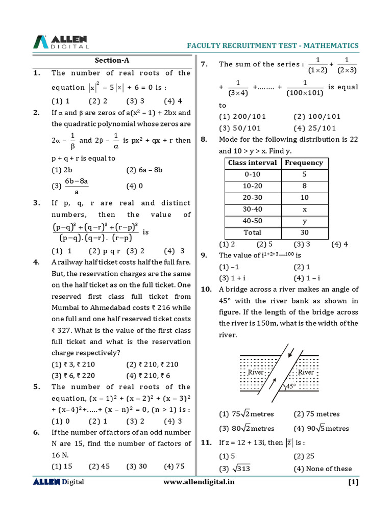 Mathematics Paper | PDF | Zero Of A Function | Mathematical Concepts