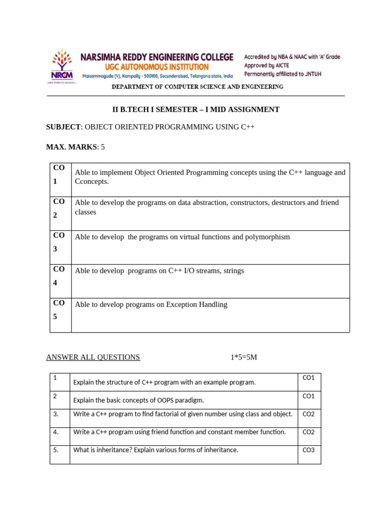 Final Oops Assignment | PDF