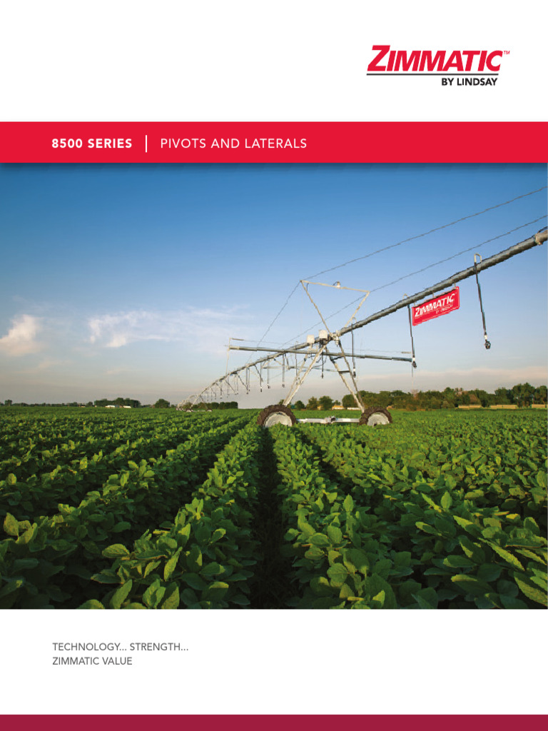 313-Lindsay Zimmatic 8500 Bro 0115 | PDF | Pipe (Fluid Conveyance) | Irrigation