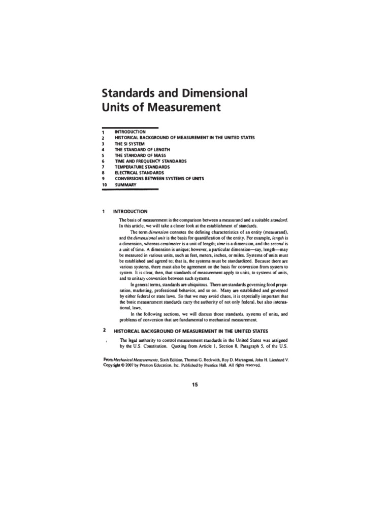 Chapter 1 - Standards of Measurement2 | PDF | Orthography | Graphemes