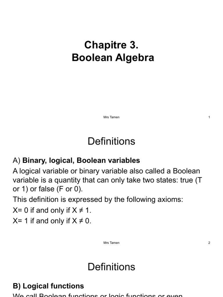 Chapter_III.A_Boolean_Algebra | PDF | Boolean Algebra | Teaching ... Chapter_III.A_Boolean_Algebra | PDF | Boolean Algebra | Teaching ...