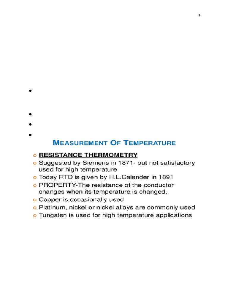 Thermoelectric Transducers-RTD-Thermistor 2 | PDF