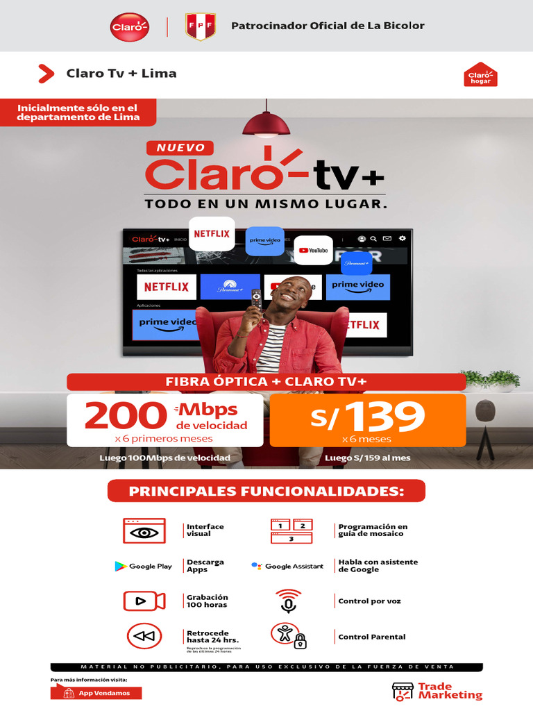 HV ClaroTv+Lima - NOV | PDF | Televisión | Telecomunicaciones