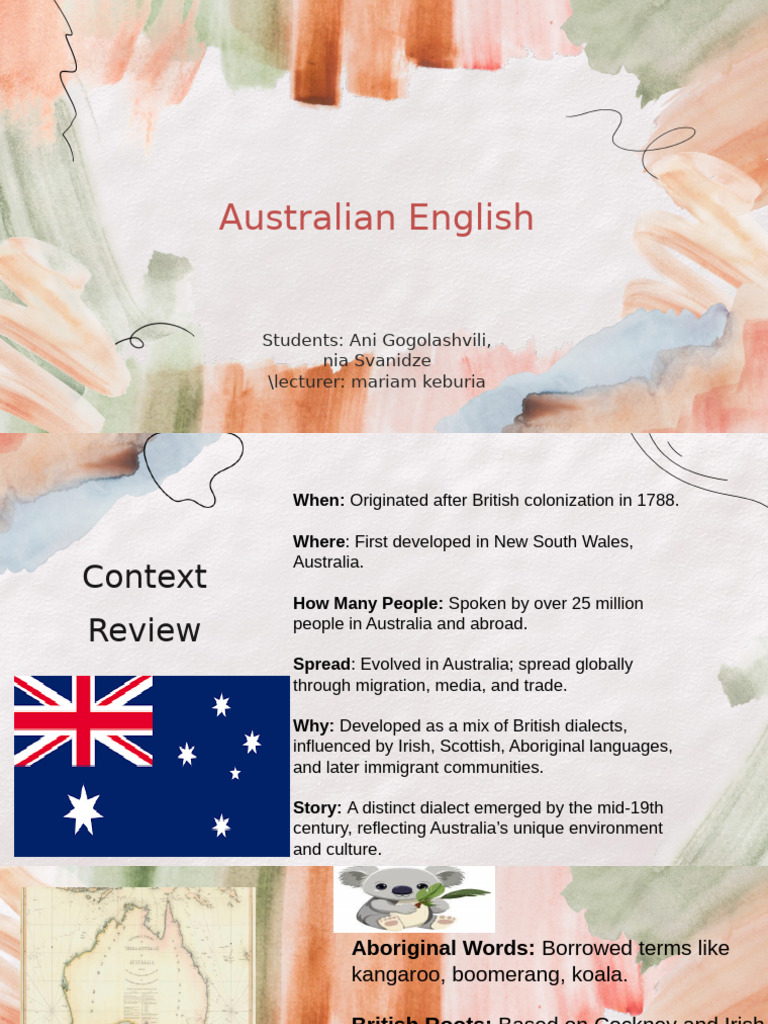 Australian English | PDF | English Language | Linguistics