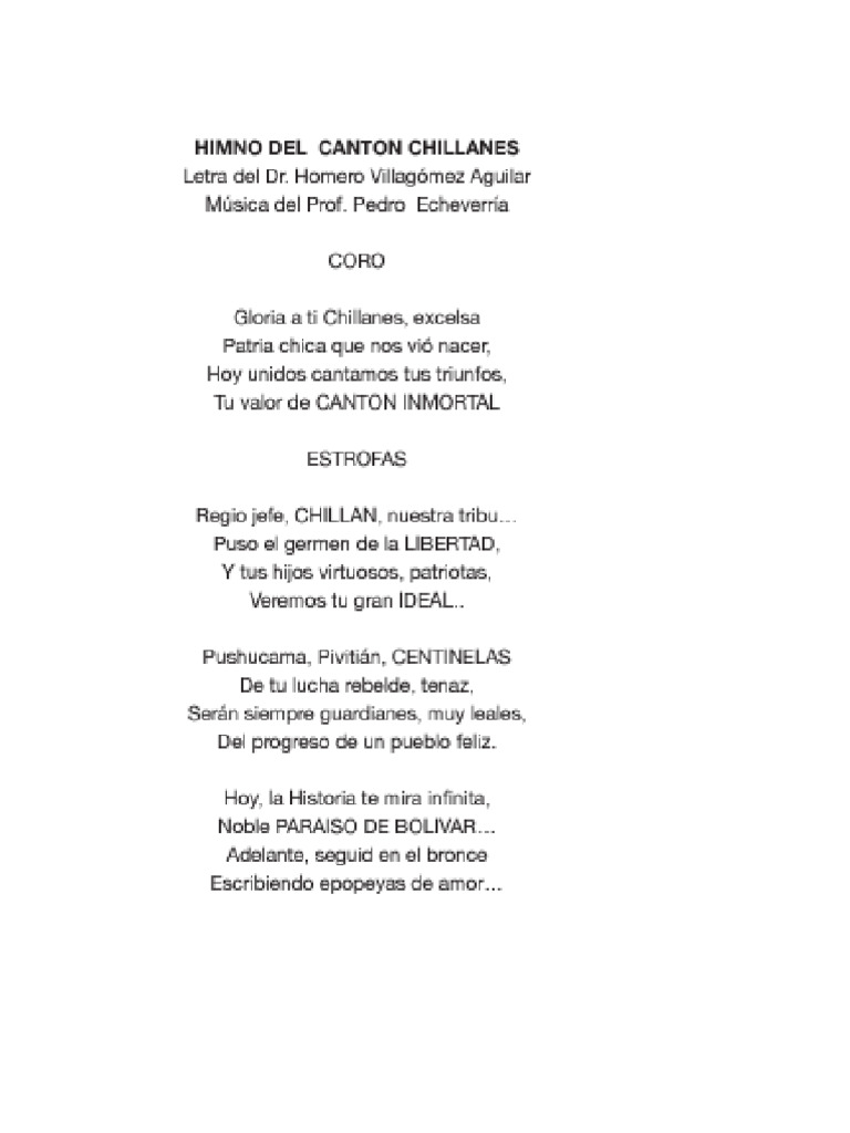 Himno A Chillanes | PDF