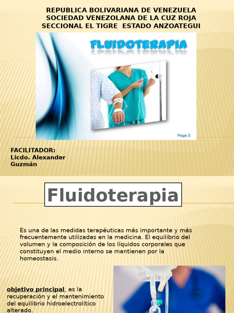 Fluidoterapia | PDF | Medicina CLINICA | Especialidades Medicas