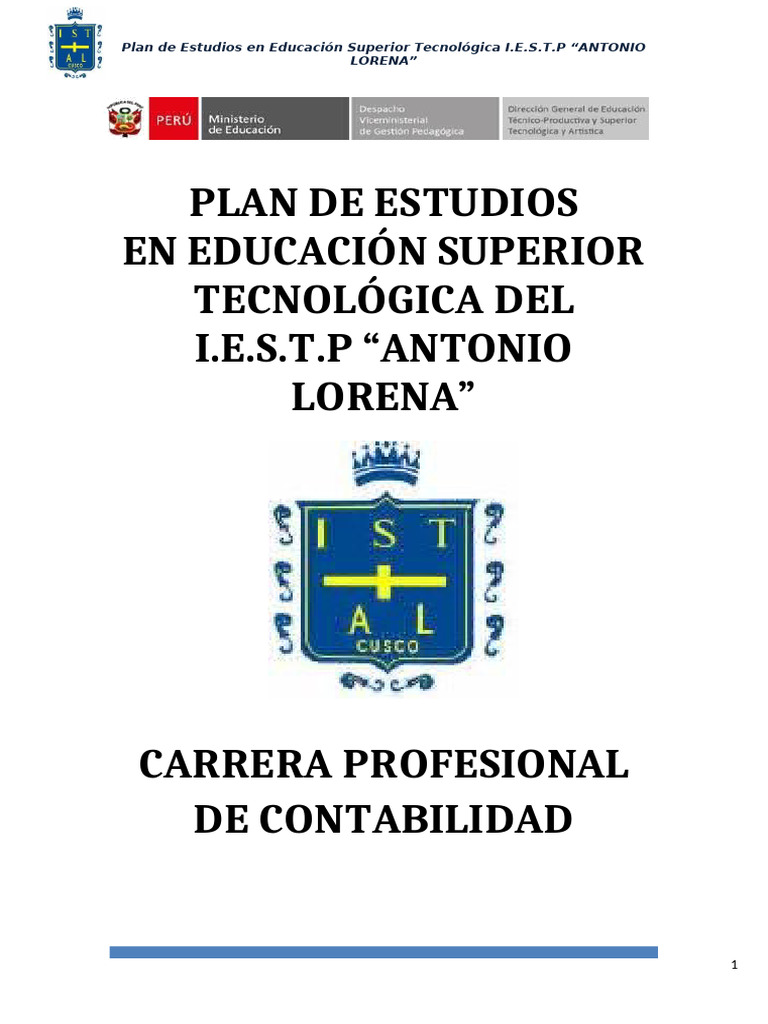 Plan de Estudios de Contabilidad | PDF | Contabilidad | Plan de estudios