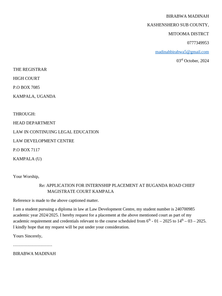 Law Intern | PDF
