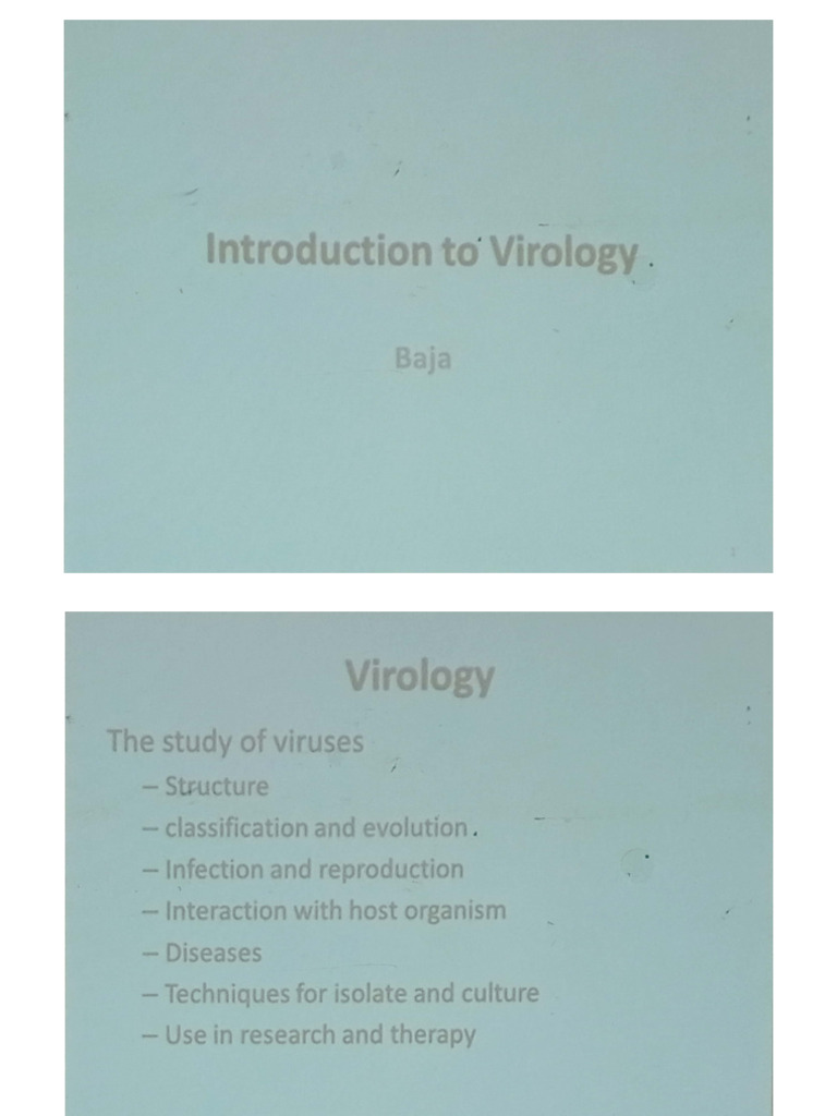 1 Introduction Virology by Baja | PDF