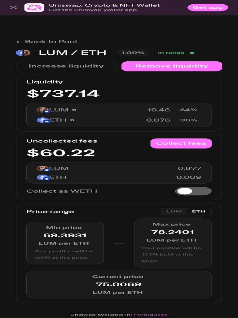Uniswap Liquidity & Fees Overview | PDF