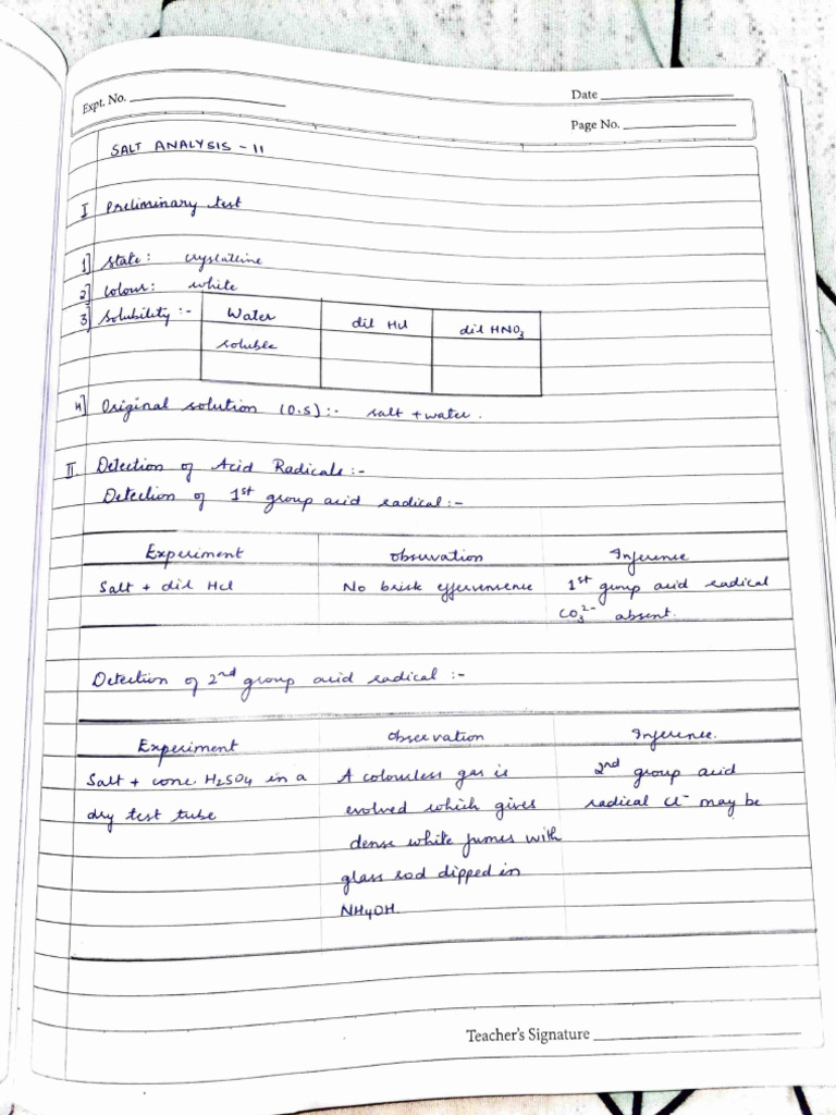 Chem Lab Record 12th | PDF