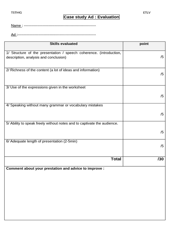 Ad Evaluation Case Study Guide | PDF