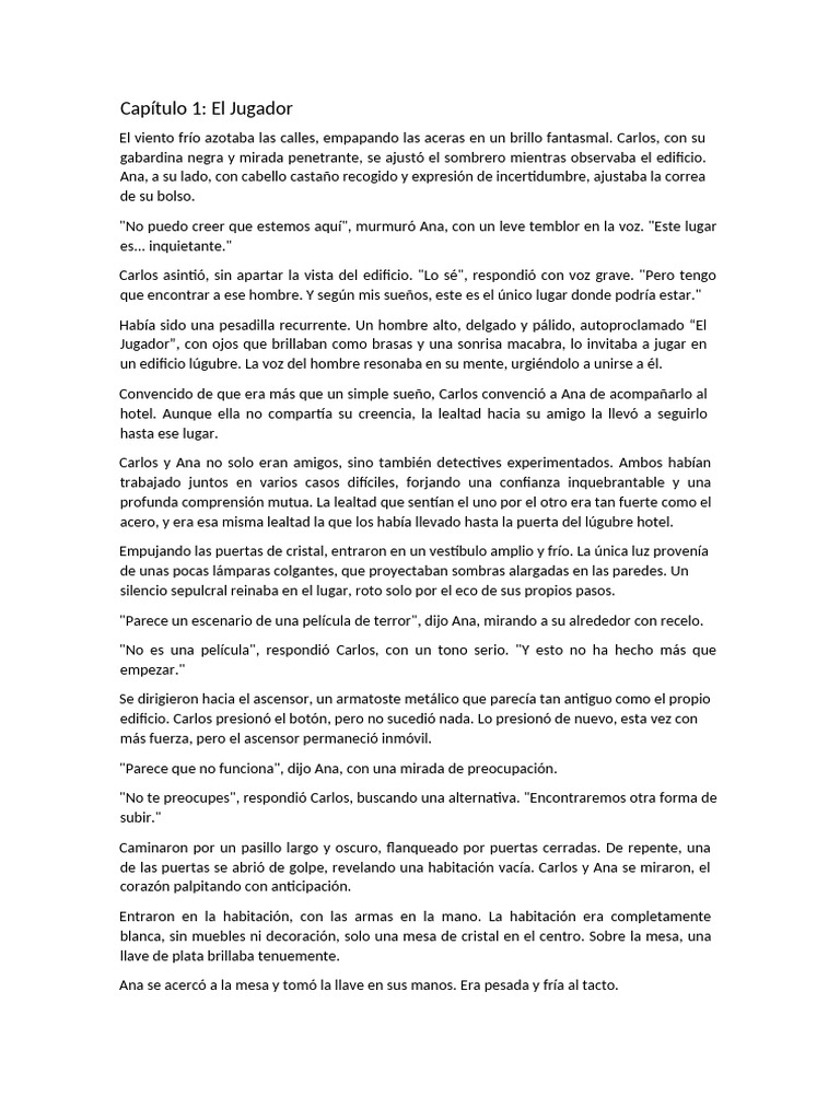 El Jugador | PDF | Pesadilla