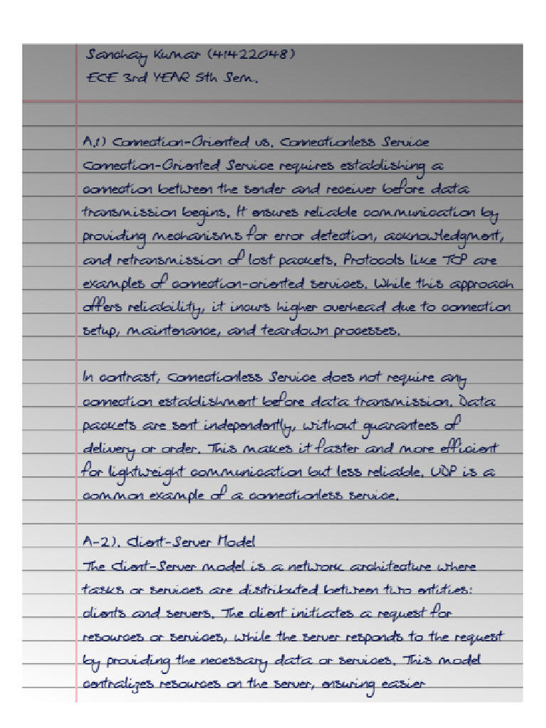 Assignment DCN 2 | PDF