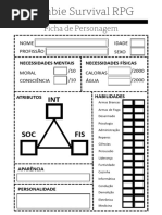 Ficha de RPG Editável | PDF