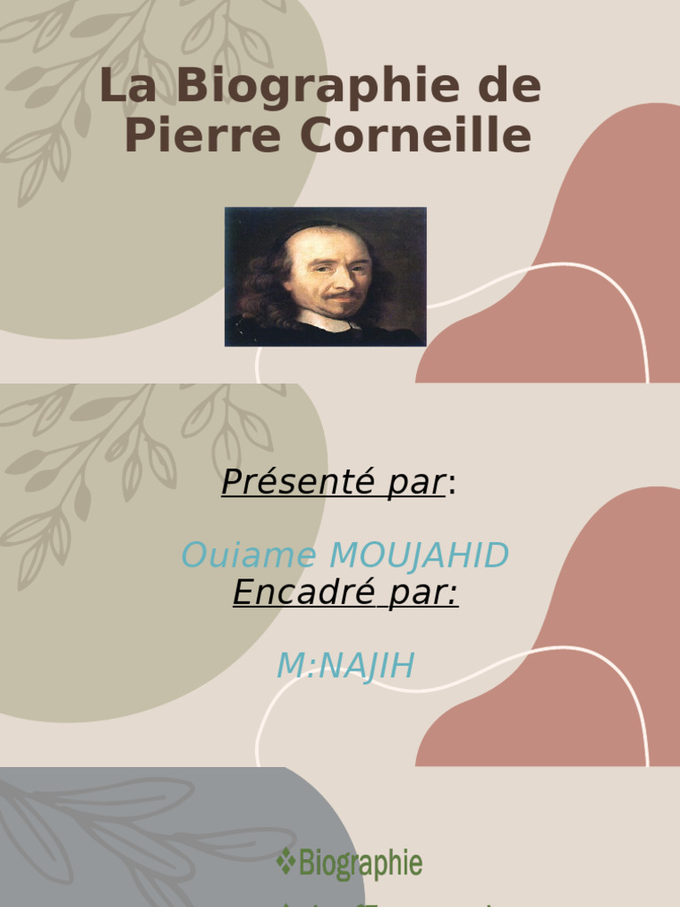 La Biographie de Pierre Corneille | PDF