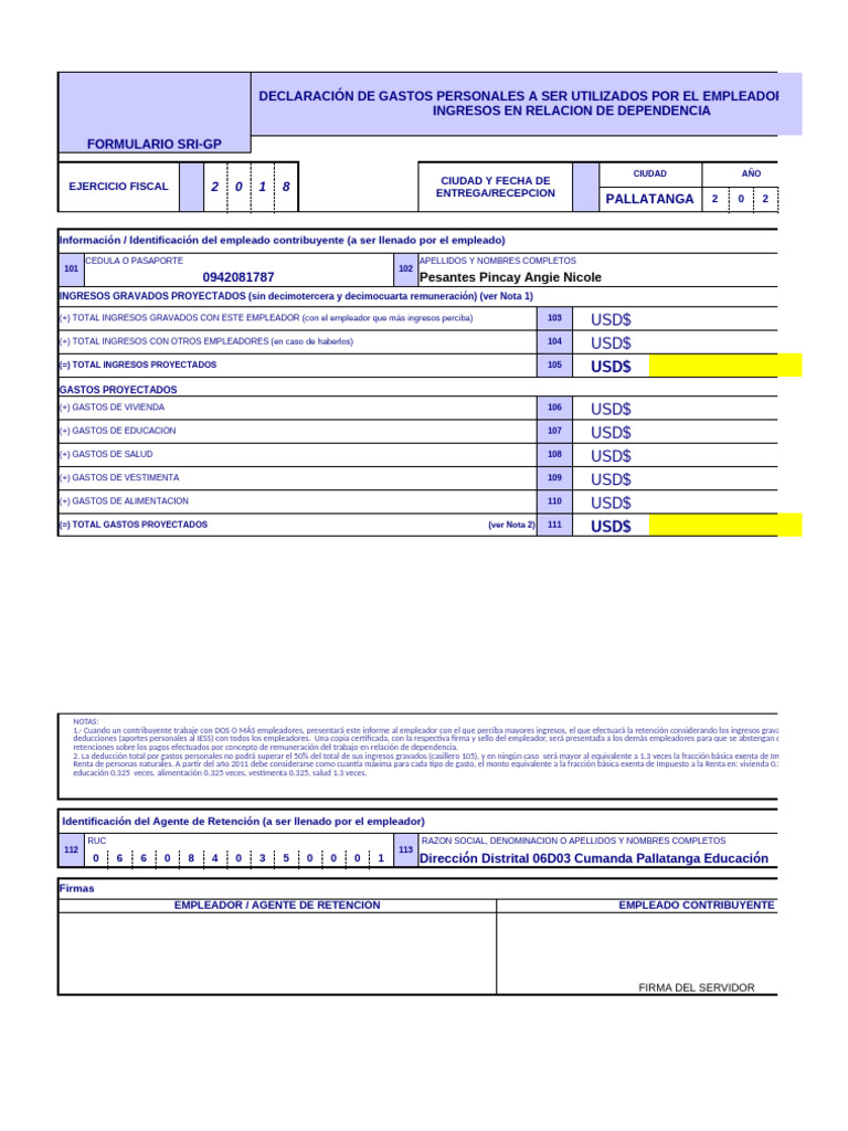 De FORMULARIO GP 2015 ( | PDF | Dinero | Finanza pública