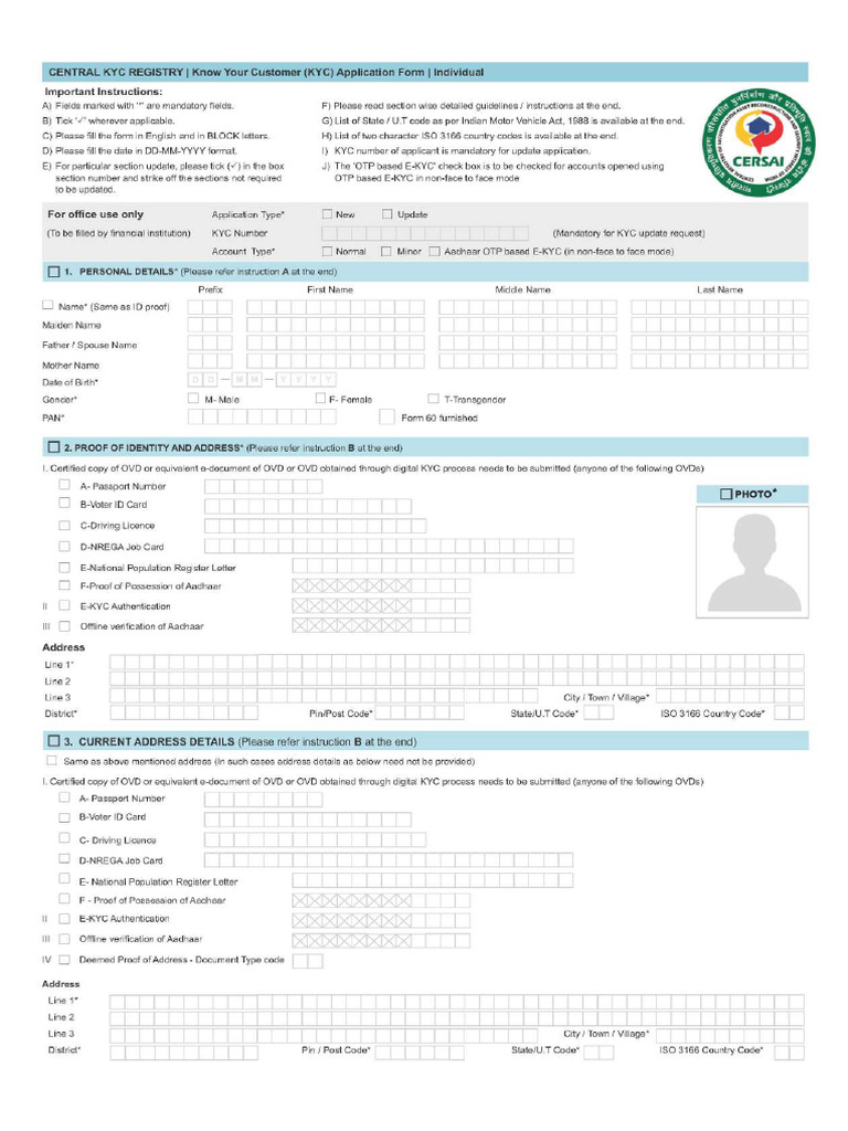 KYC Template Individual 2.0-Compressed | PDF