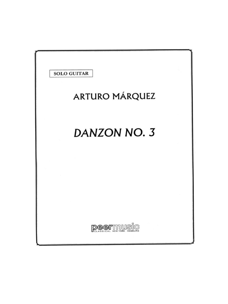 Danzón No.3 (Solo Guitar) | PDF