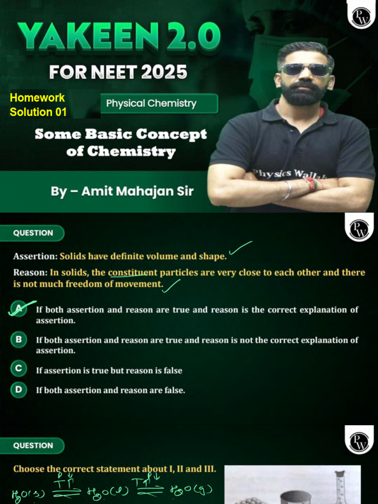 Some Basics Concepts All Home Work Questions With Solutions | PDF