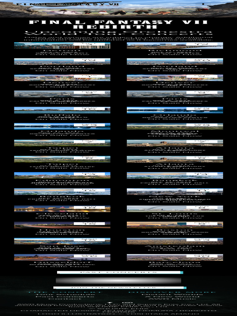 Final Fantasy VII Rebirth Concert Tour | PDF | Square Enix Franchises ...