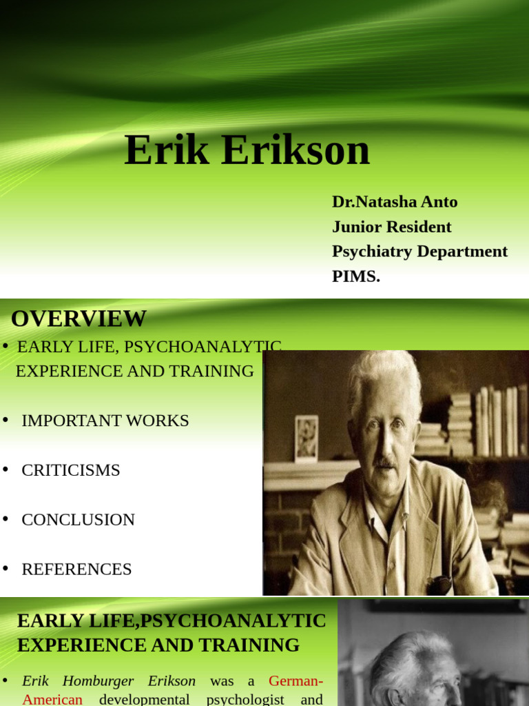 Erik Erikson | PDF | Social Psychology | Human Development